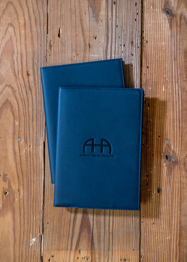 AHA Embossed Navy Blue Journal – Shop Hereford